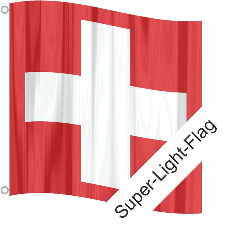 Schweizer Fahne Super-Light-Flag (quadratisch) - Flaggenwelt